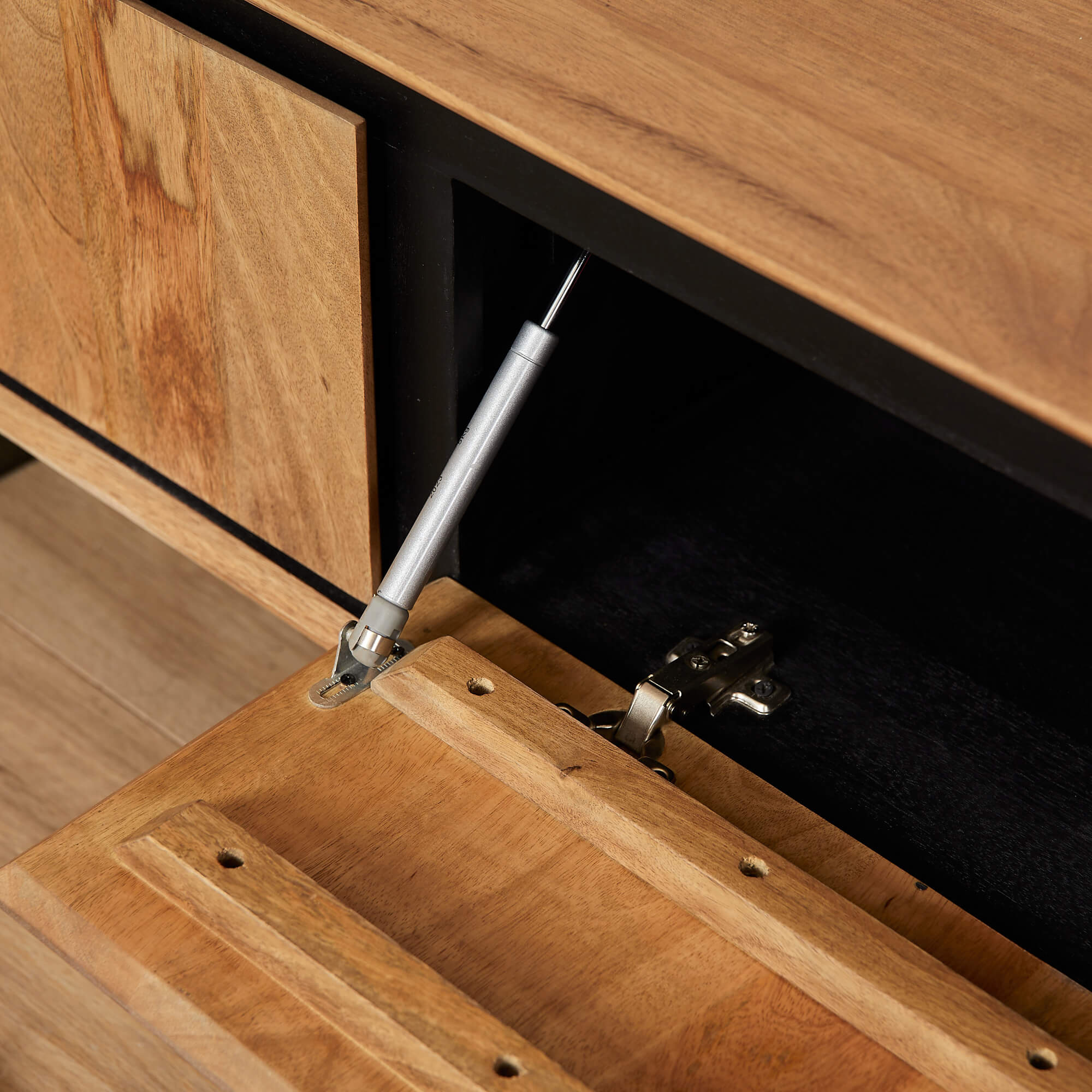 Zwevend tv meubel RichWood - 280 cm - Naturel | Starfurn - Max Wonen